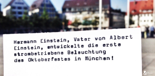Mit freundlichen Grüßen nach München - Ulmer Spickzettel